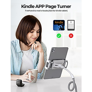 Phone Remote Control for TikTok - Lamicall Cell Phone Camera Bluetooth Controller for Video Recording, Kindle App Page Turner, TIK Tok Scrolling Ring Remote, for iPhone, iPad, iOS, Android, Black