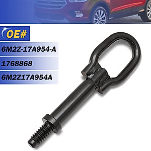 X4XZ Front&Rear Tow Hook Recovery Towing Hook for 2013-2021 Ford Escape Focus Fusion Mustang Edge GT Lincoln MKC MKZ # 6M2Z17A954A