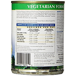 Natural Balance Vegetarian Formula Dog Food (Pack Of 12 13-Ounce Cans)