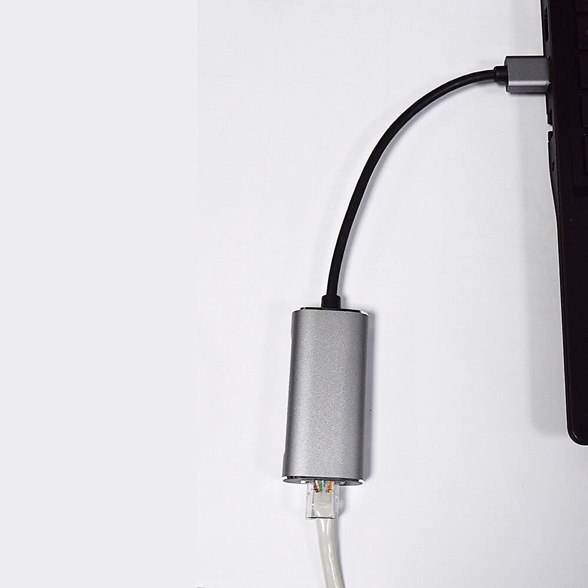 USB 3.1 to Ethernet Adapter with Cooling Vents for Laptop, Mac, Nintendo Switch, by Pacroban