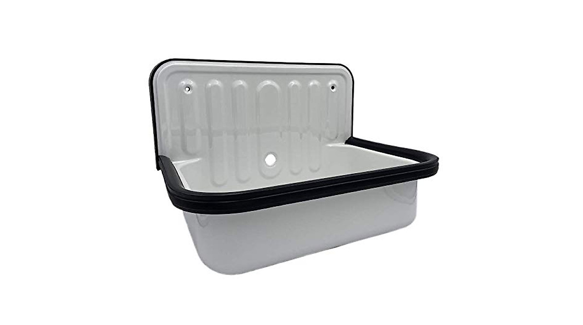 Alape Bucket Sink - Wall Mounted Utility Sink in Black