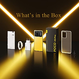 Xiaomi Poco X5 PRO 5G + 4G Volte Global Unlocked 256GB + 8GB GSM 6.67" 108 mp Triple Camera (ONLY Tmobile Mint Tello USA Market) + (Car Fast Car 51W Charger Bundle) (Blue)