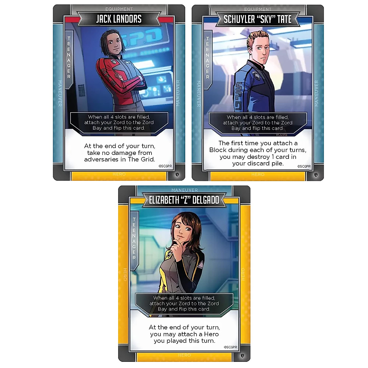 Renegade Game Studios Power Rangers Deck-Building Game: S.P.D. to The Rescue - Expansion Set, Introduces Stackable Cards, Renegade Game Studios, 2-4 Players, 30-70 Mins, Ages 14+