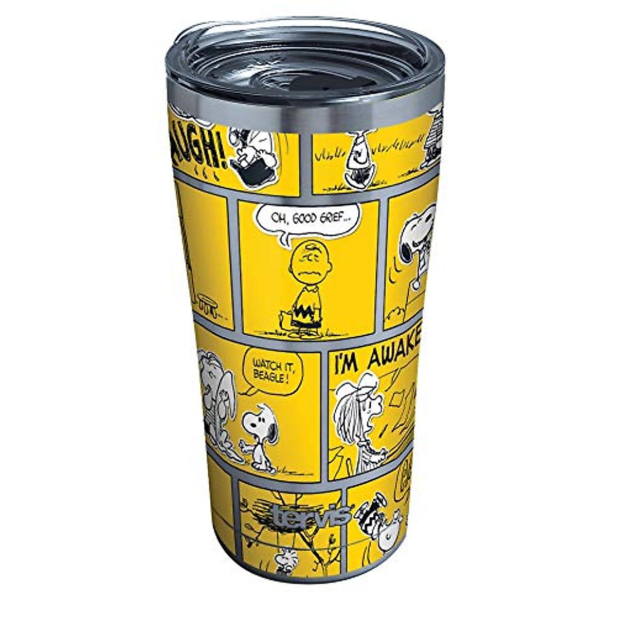 Tervis Peanuts-70th Comic Strip Triple Walled Insulated Tumbler, 20oz, Stainless Steel