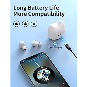 Wireless Earbuds for Kids, Wireless Headphones with Cute Panda Charging Case with Mic, Noise Cancelling,Typ-C Charging, 3D Stereo Waterproof Bluetooth ear buds for Sport & Outwork,3 x ear caps(S,M,L)