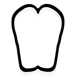 Flip Flops Cookie Cutter with Easy to Push Design, for Baby Showers, Luaus, and Graduation Celebrations (4 inch)