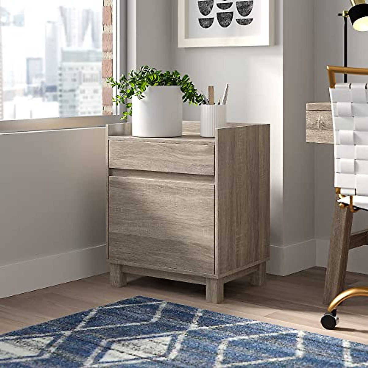 Linon Tracey Filing Cabinet, 22"W x 17.2"D x 27"H, Gray