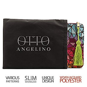 Otto Angelino Designer Women’s Bohemian & Fashion Clutch Purse - Multiple Slots Money, Cards, Smartphone - Ultra Slim
