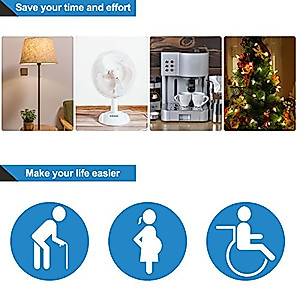 DEWENWILS Indoor Remote Control Outlet, Expandable Remote Light Switch Kit, Wireless On Off Power Switch, 100ft RF Range, Compact Design, White
