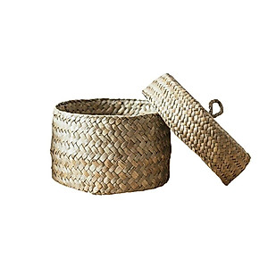 Basket Sticky Rice Storage Box with Lid Craft Handmade cookware Snack Gift kitchenware