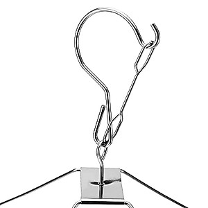 KEILEOHO 2 Pack 16 x 12 Inches Clothes Drying Rack, 72 Clips Stainless Steel Clip and Drip Hangers, Wind-Proof Clothes Hanger Rack Laundry Accessories for Towels, Bras, Underwear, Silver