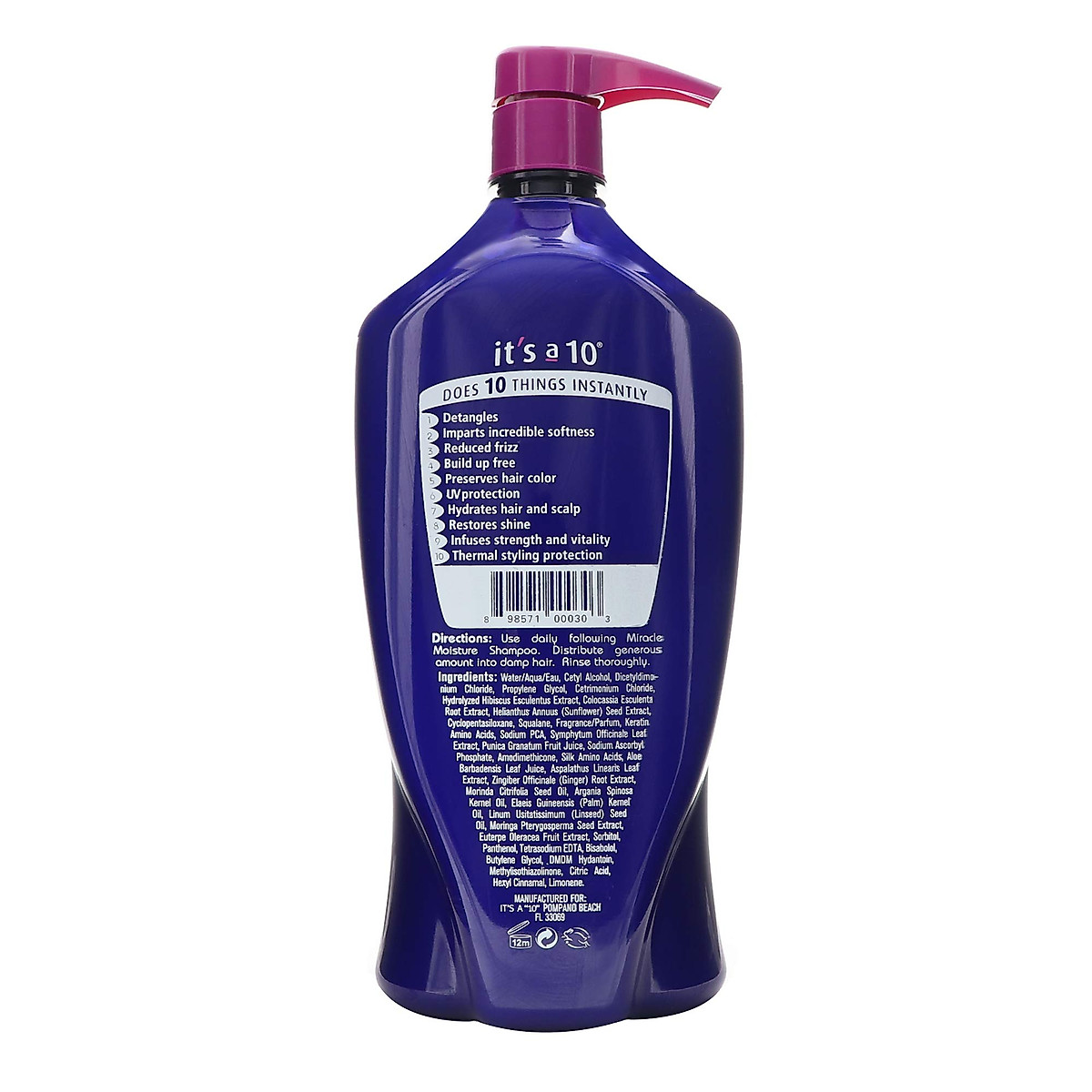 It's a 10 Haircare Miracle Daily Conditioner, 33.80 fl. oz.