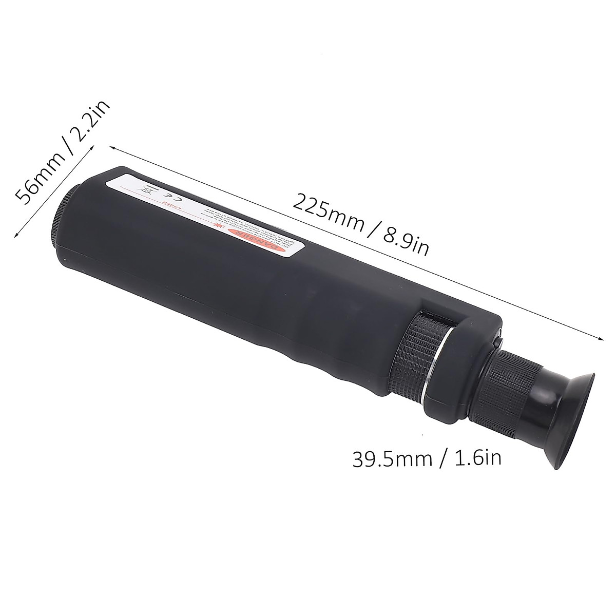 Fiber Optic Microscope Monocular Handheld Fiber Optic Inspection Microscope 400X Optical Communication Fiber Cable Inspection Microscope Magnifier Built-in Adapter Interface SC/LC/FC/ST