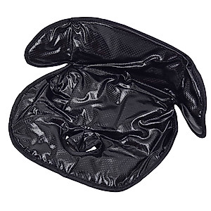 Piddle Pad Car Seat Protector, 2PCS Waterproof Carseat Liner Toddlers and Infants, Piddle Pad for Safety Carseats Strollers Potty Training and Dinner Chair Machine Wash and Dry Anti Slip(Black+Grey)