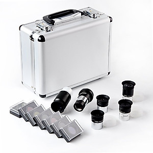 SOLOMARK Telescope 130650EQ, Telescopes for Adults and 1.25inch Telescope Eyepiece and Filter Set with Carry Case