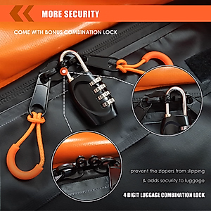 MeeFar Hitch Mount Cargo Carrier Bag Soft Shell 100% Waterproof 20 Cubic Feet (59" 24" 24") Include 8 Reinforced Straps for Truck Pickup All Vehicle with Steel Cargo Basket