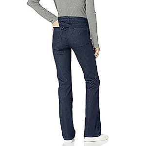 Amazon Essentials Women's Mid-Rise Slim Bootcut Jean, Rinsed, 14 Long