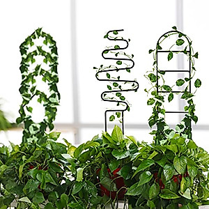 YEXEXINM 4 Pcs Indoor Plant Trellis for Climbing Plants -16inch Garden Metal Trellis for Potted Plants Outdoor Plant Support Stake for Small Planter Flowers Vegetables Rose Vine Pea Ivy