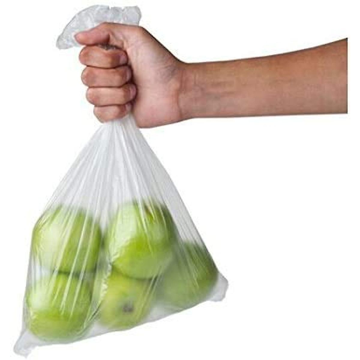 Royal7 12" x 20" 385 Bags on a Roll Plastic Clear Produce Bag, for Vegetable Fruits, Bread, Food Storage (1 ROLL)