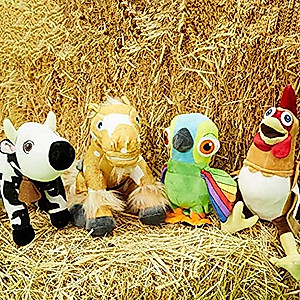 La Granja DE ZENÓN Vaca Lola 14 in. | Musical Stuffed Animal Soft and Huggable | El Reino Infantil