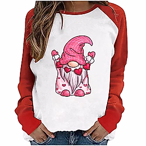 Women Valentines Day Shirt New Years Eve Outfits Women Stocking Stuffers for Teens Teacher White