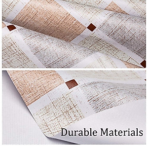 Tablecloth Vinyl Rectangle Waterproof, Stain Resistant Oilproof, Plastic PVC Heavy Duty Wipe Clean, for Kitchen Dinning Baby Outdoor Party Camping