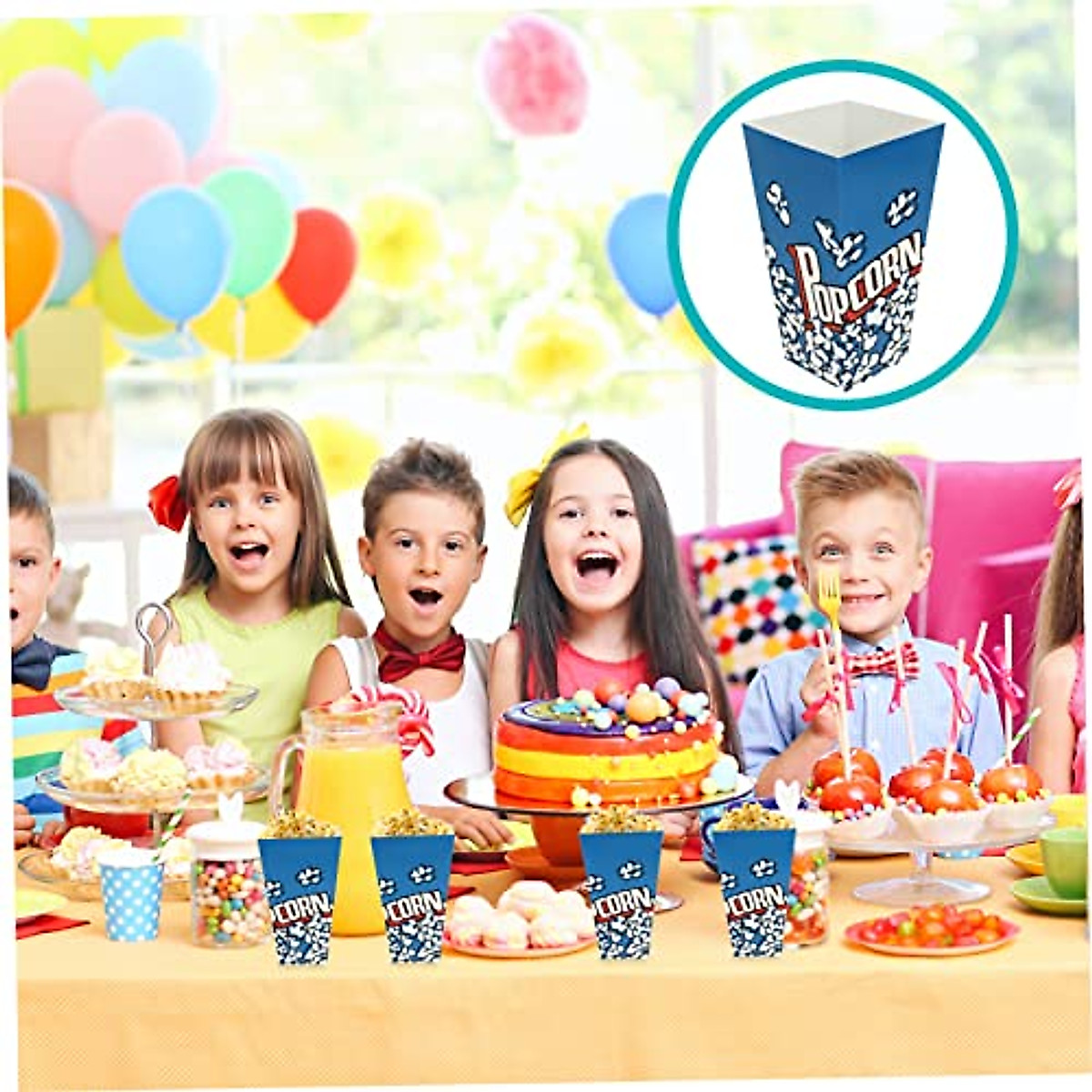 TOYANDONA 100pcs Popcorn Boxes Popcorn Popcorn Box Disposable Containers Food Container Microwave Popcorn Carnival Popcorn Bags Popcorn Container Popcorn Paper Bags Popcorn Boxes for Party