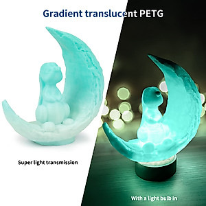 IEMAI PETG Filament 1.75mm, High-Speed 3D Printer Filament for 30-600mm/s Fast Printing, Color Change Blue & White Gradient Filament, Translucent PETG Filament 1kg(2.2lbs) Spool