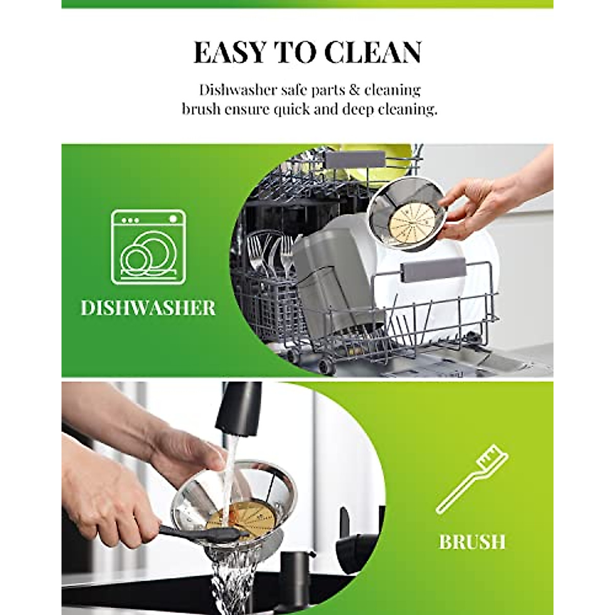 1300W GDOR Juicer with Larger 3.2” Feed Chute for Whole Fruits and Veggies, Titanium Enhanced Cut Disc, Full Copper Motor Heavy Duty Centrifugal Juice Extractor Machines, Dual Speeds, BPA-Free, Silver