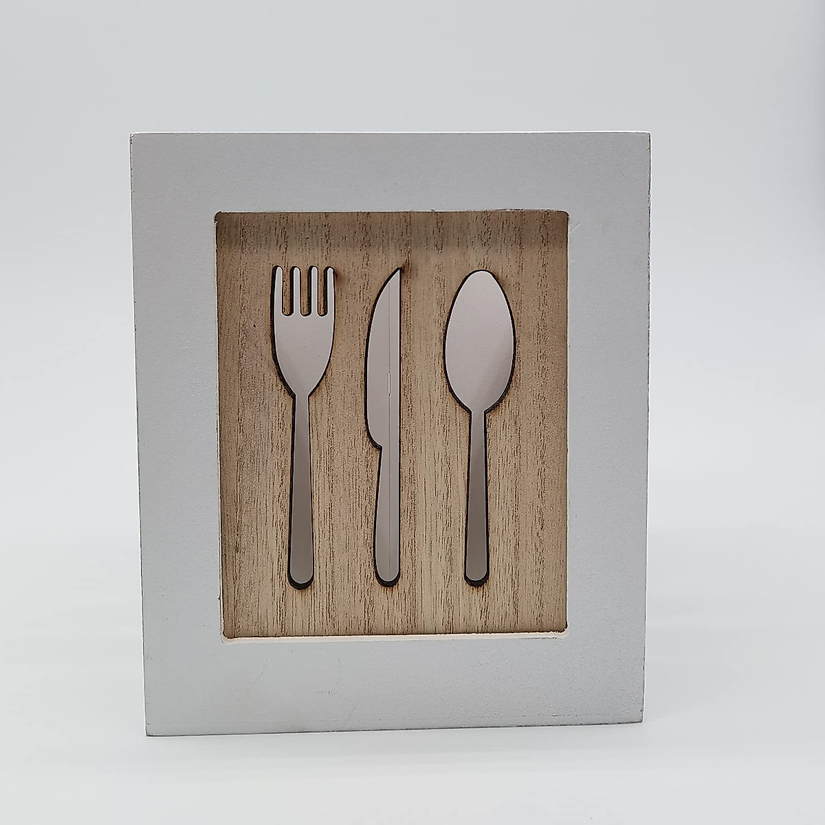 Decorative Wooden Knife and Fork Box Household Decoration Tableware Storage Ornaments