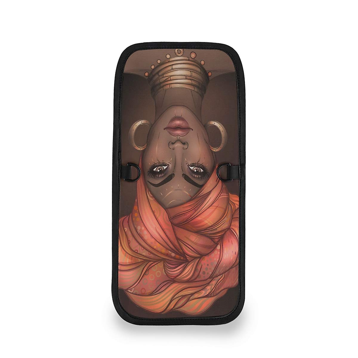 Roomy Pockets Series Travel Small Crossbody Bag African American Pretty Woman Oxford Cloth Cell Phone Purse Wallet For Women