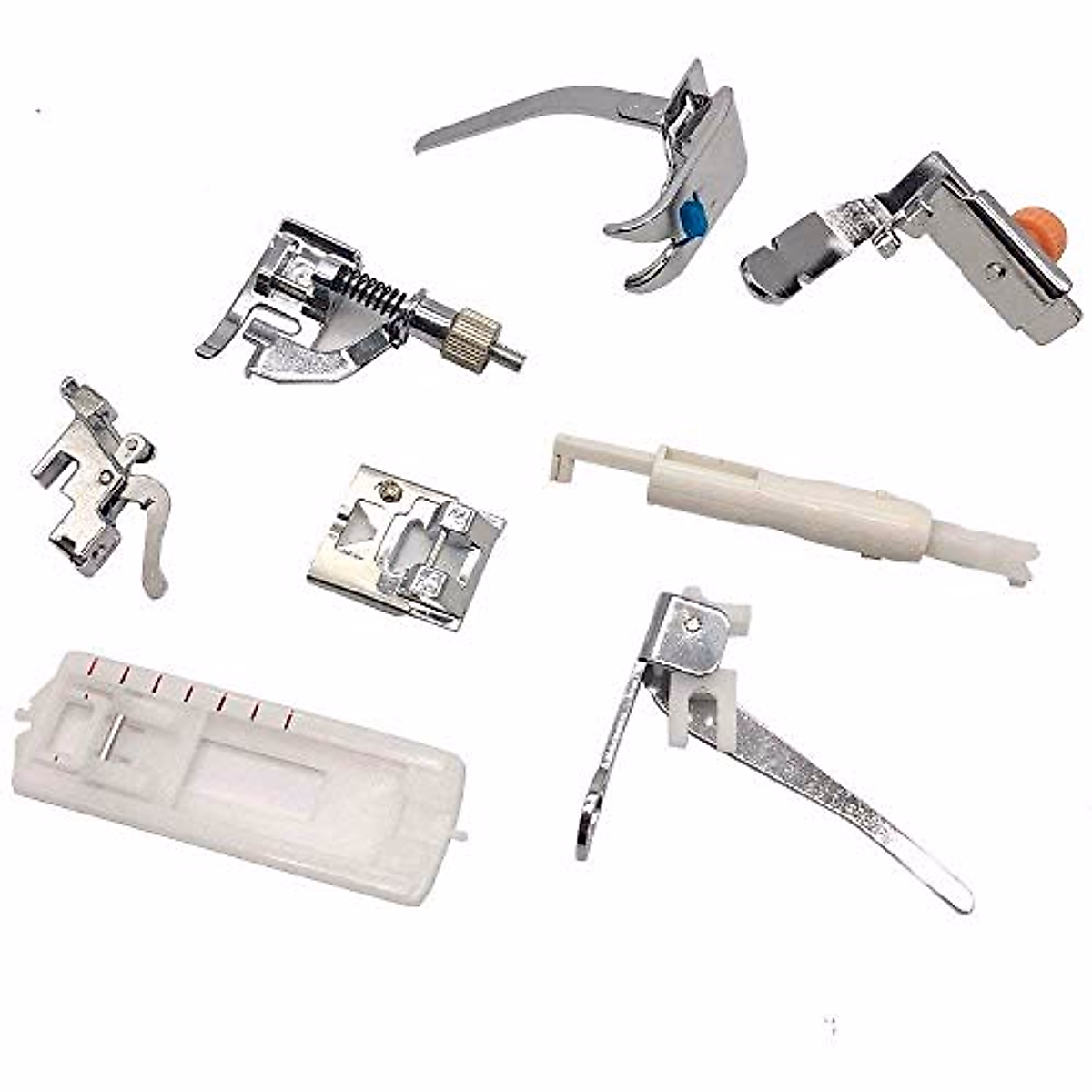 eoocvt 52pcs Domestic Sewing Machine Presser Feet Set for Brother, Babylock, Singer, Janome, Elna, Toyota, New Home, Simplicity, Necchi, Kenmore, and White Low Shank Sewing Machines