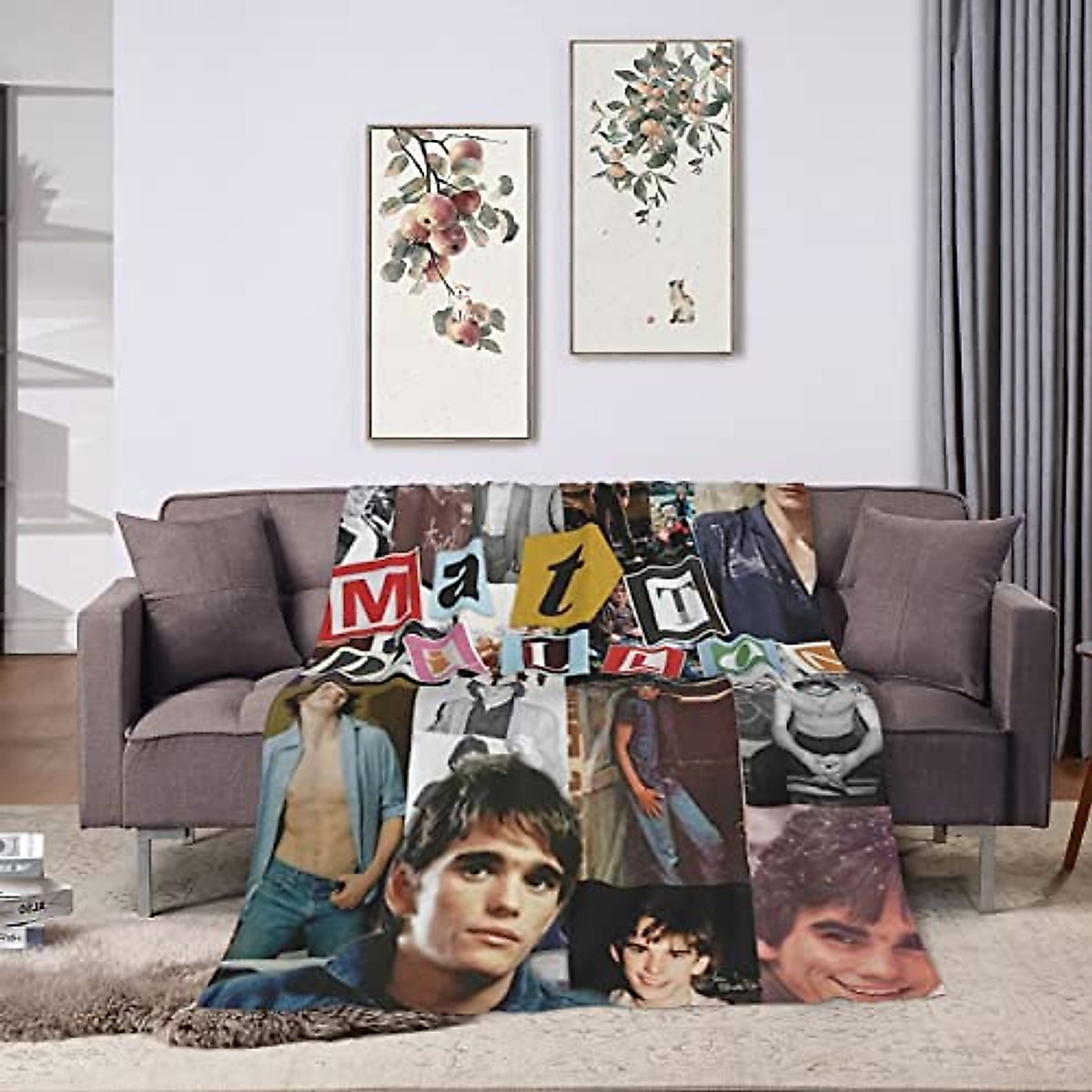 DAIHANLE Matt Dillon Blankets Soft and Warm Throw Blanket Ultra-Soft Micro Blanket Lightweight Blankets 80"x60"