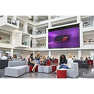 Elite Screens Manual Grande 2 Series, 180" Diag. 16:9, Manual Pull-Down Projection Screen, Office/Home/Movie Theater/Presentation, M180XWH2-G