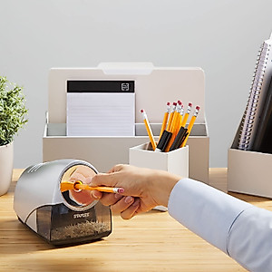 STAPLES Electric Pencil Sharpener, Gray/Silver, 2/Pack (21835VS)