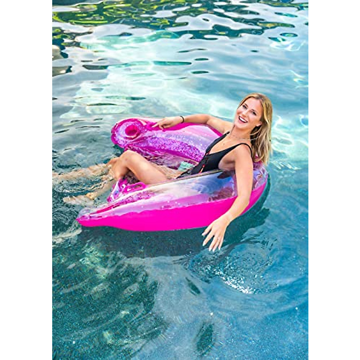 Poolcandy Orchid Glitter Sun Chair Jumbo 48"
