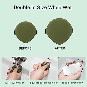 Marx Makeup Sponge, Teardrop Blending Sponge, Latex-Free Foundation Sponge for Liquid, Cream, and Powder, Wet and Dry Dual Use, Powder Puff for All Types of Skin, 7pcs