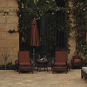 Classic Accessories Montlake Water-Resistant 72 x 21 x 3 Inch Outdoor Chaise Lounge Cushion Slip Cover, Patio Furniture Cushion Cover, Heather Henna Red, Patio Furniture Cushion Covers