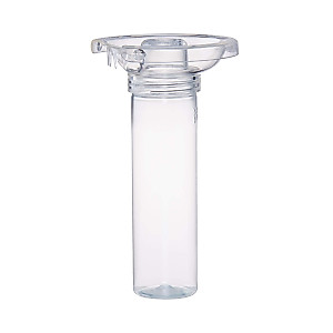 Bormioli 'Romantica' glass carafe with ice compartment, carafe filling capacity of 1.8 litres, keeps drinks cool without becoming watered down, glass embossing in a beautiful vintage design