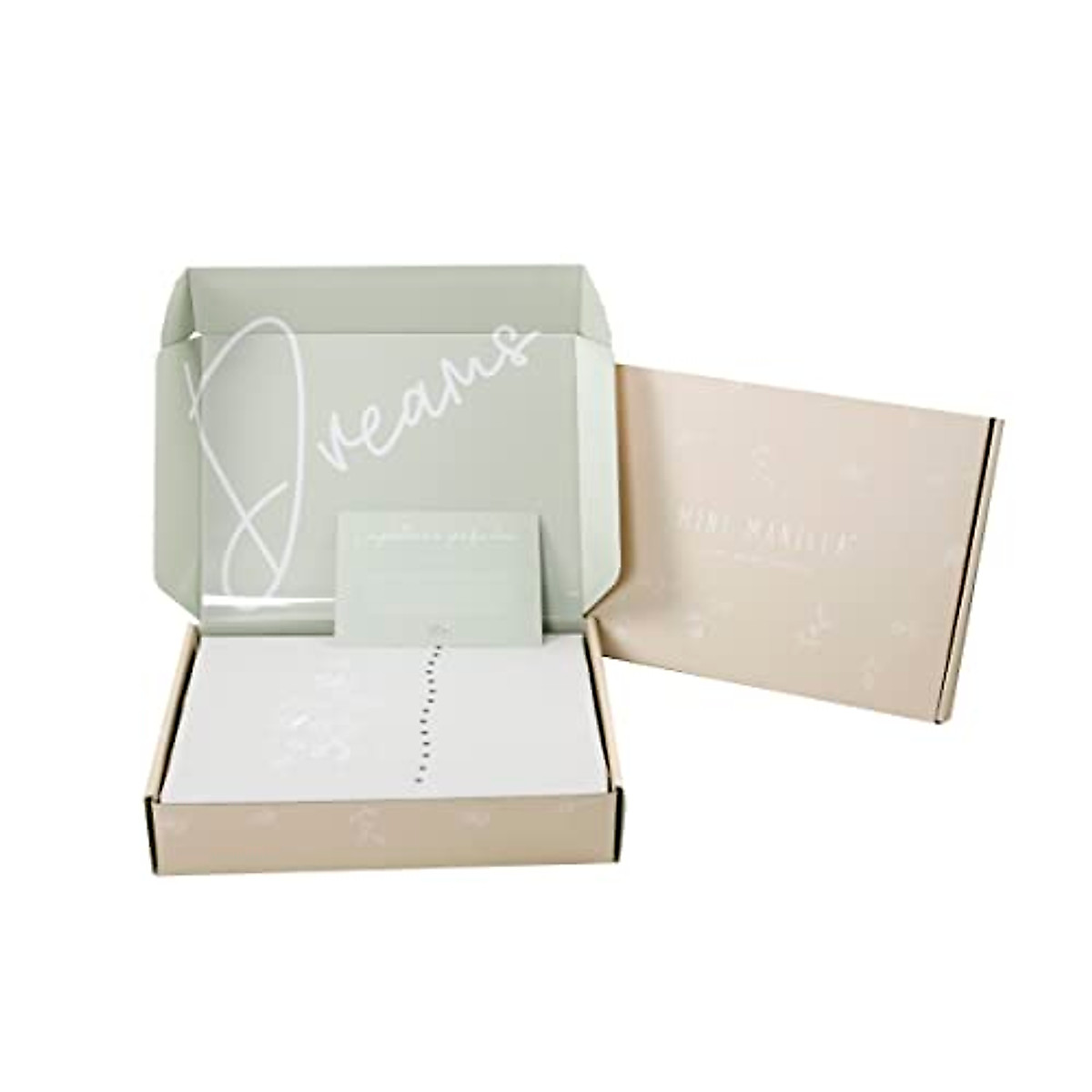 Mini Manilla Hotel Style 5 Piece Crib Set White/Stone