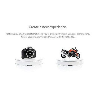 Foldio3 + 360 Studio Set (Photo lightbox Studio with 360 Photography Turntable Set / 25inch Photo Light Box / 10inch Bluetooth 360 Turntable Included | ORANGEMONKIE)