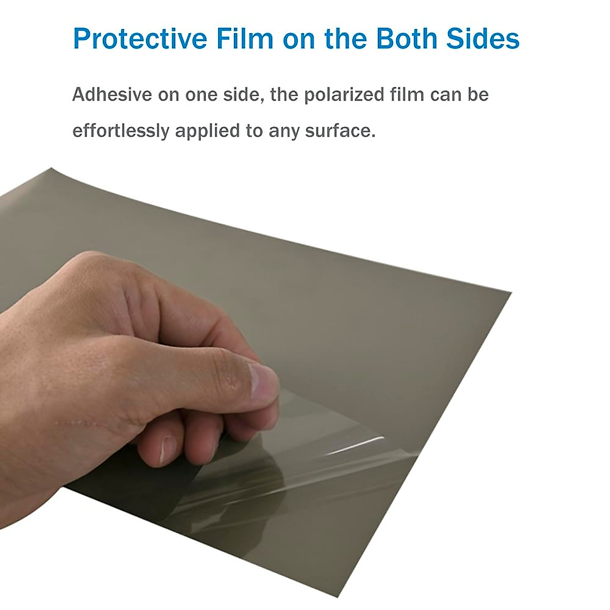 Polarized Film Sheets 2 PCS 7.8x5.9in/ 20x15cm Adhesive Polarizer Linear Polarizing Filter for Screen Educational Physics