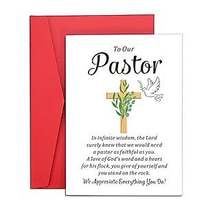 Pastor Appreciation Cards, Pastor Appreciation Gifts, Pastor Gifts, Pastor Appreciation Gifts for Men Women, Thank You Gifts for Pastors Appreciation Gifts Priest Pastor Christmas Christian Prayer