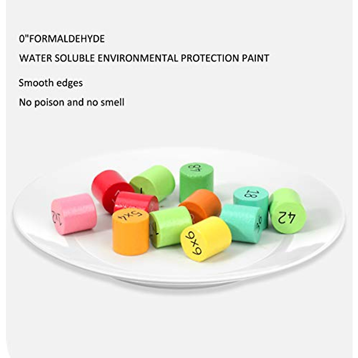 Wooden Montessori Multiplication Board Montessori Preschool Learning Toys Math Keyboard Development and Education Toys Suitable for Children Over 5 Years Old