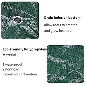 Raised Garden Planter Fabric Bed, 9 Divided Grids Durable Square Planting Grow Pot, Plant Grow Bags for Outdoor Carrot Onion Herb Flower Vegetable Plants