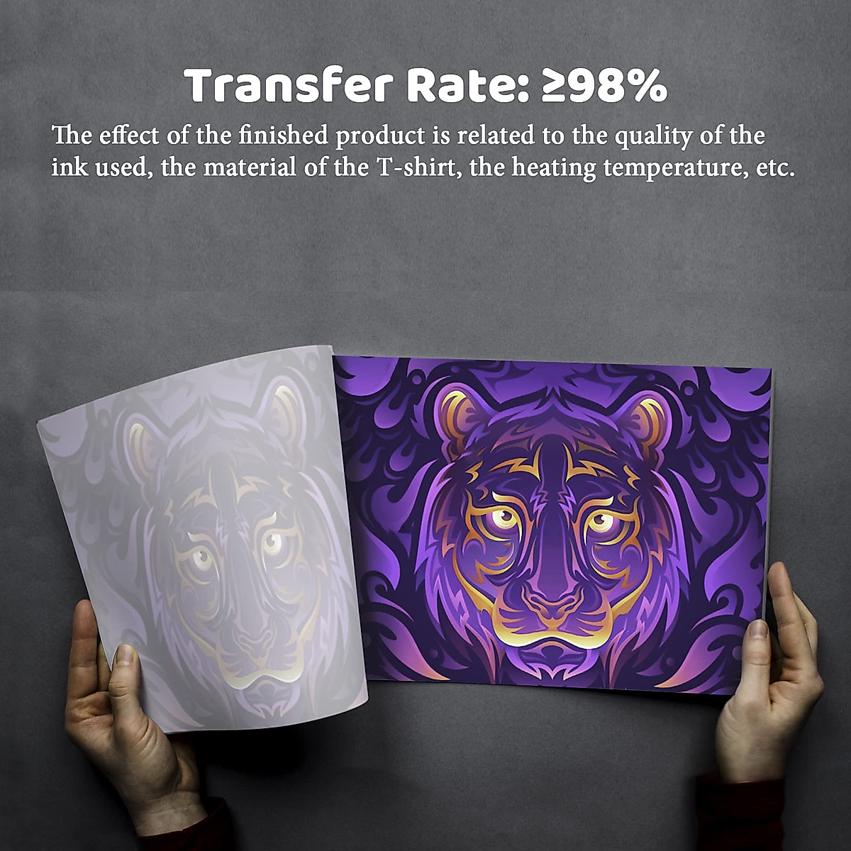 COOSKY Sublimation Paper, 8.5 x 11 inches 100 Sheets Heat Transfer Paper, Compatible with Inkjet Printer such as Epson ET-2720, etc, with Sublimation Ink for T-shirt, Mug, MDF Keychains, Bag DIY (A4)