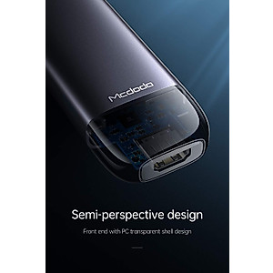 Mcdodo USB C Hub Adapter, 6 in 1 Type C Hub with 4K USB C to HDMI, 2 USB 3.0 Ports, SD/TF Card Reader, 100W USB C PD Charging Thunderbolt 3, Compatible with MacBook Pro Air, Chromebook Pixel, Phone