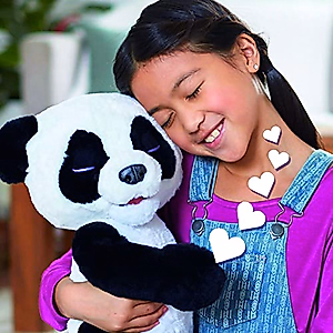 FurReal friends Fur Real Friends Plum, The Curious Panda Cub Interactive Plush Toy, Ages 4 and Up, Black