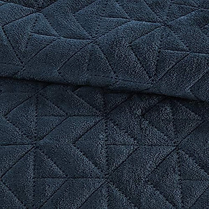 Beautyrest Plush Heated Blanket Pinsonic Quilt Super Soft Electric Throw, Controller with 10 Hours Auto Shutoff and 20 Heat Level Setting, Queen, Teal