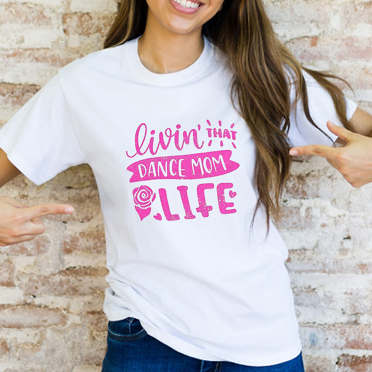 WRAPXPERT Pink Glitter HTV Heat Transfer Vinyl Roll,Pink Glitter HTV Vinyls,10" x5ft Sparkle Iron on Vinyl Rolls for Heat Vinyl Design,Shrits,Easy to Cut & Transfer